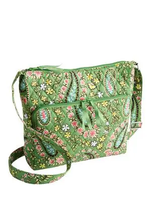 VERA BRADLEY Vera Bradley Harwick Large Messenger Green
