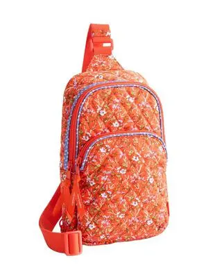 VERA BRADLEY Lorman Sling Backpack - Orange