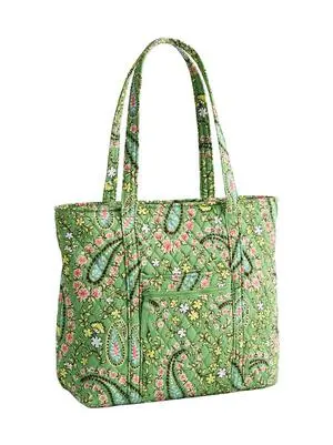 VERA BRADLEY Original Tote Bag In Hollyhock Paisley - Green
