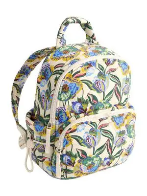 VERA BRADLEY Small Banbury Backpack In Gardenia Garden - White