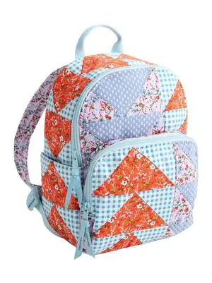 VERA BRADLEY Banbury Backpack In Flying Geese Patchwork - Blue