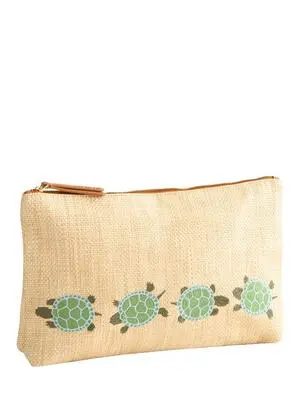 VERA BRADLEY Large Printed Pouch - Brown