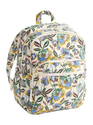 VERA BRADLEY Large Bancroft Backpack - White