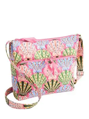 VERA BRADLEY Vera Bradley Harwick Large Messenger Pink