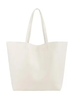 TOTEME Roam Leather Tote Creme