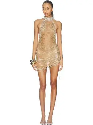 Retrofete Murphee Embellished Dress - Nude