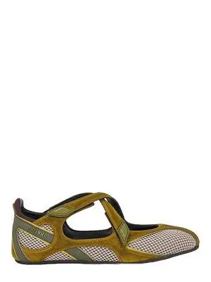 Attico Floor01 Ballerina Flat - Military Green
