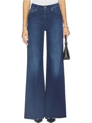 Closed Glow Up Wide Leg Jeans - Dark Blue