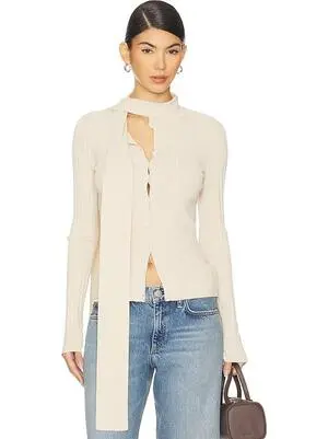 Rag & Bone Gianna Button Up Top - Beige