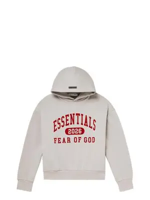 Fear Of God Logo-print Hoodie - Gray