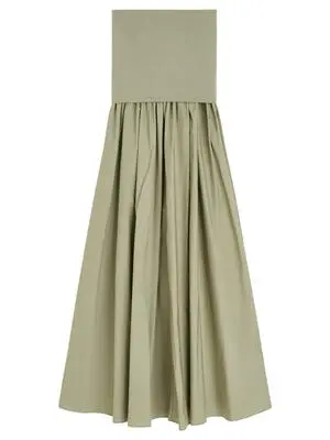 BY MALENE BIRGER By Malene Birger Marc Organic Cotton Maxi Dress Deep Lichen Green