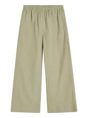 BY MALENE BIRGER Mirabello Organic Cotton Trousers - Deep Lichen Green