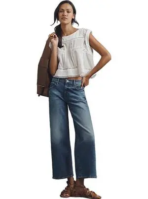 MOTHER The Maven High-rise Wide-leg Jeans - All Your Eggs In One Basket