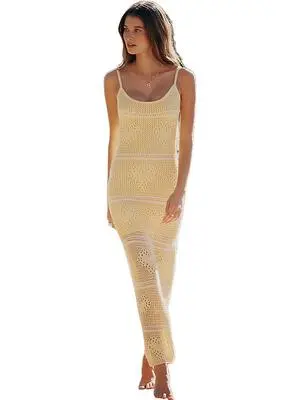 L*Space Heart To Heart Maxi Dress - Light Yellow