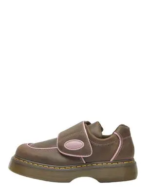 Dr. Martens Buzz Strap Velcro Shoe - Dark Brown Wyoming
