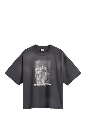 WON HUNDRED Houston Astro T-shirt - Washed Black