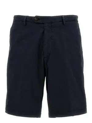 BRIGLIA 1949 Knee-length Cotton Bermuda Shorts - Blu