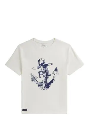 Ralph Lauren Anchor-print Cotton Jersey Tee - Deckwash White