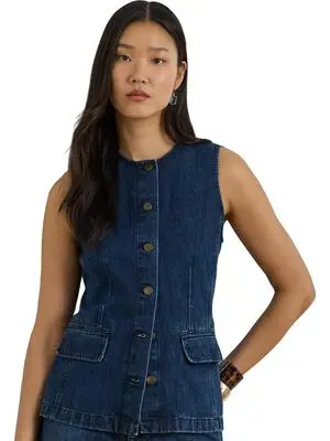 Ralph Lauren Denim Sleeveless Shirt - Maxen Wash