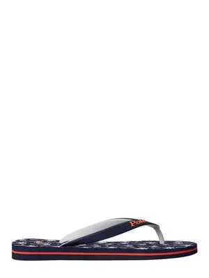 Ralph Lauren Palm Tree Print Flip-flop - Navy Polo Palms