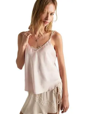 Free People Simply Vee Cami - Blush Pink