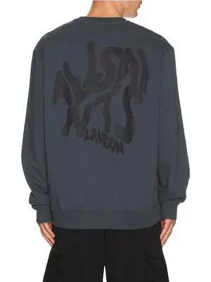 ALLSAINTS Orlando Crew Sweatshirt - Blue