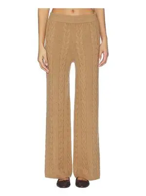 LISA YANG Cashmere Knit Trousers - Tan