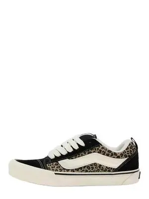 VANS Leopard Print Stripe Sneakers - Black