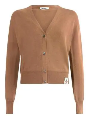 BALLY V-Neck Ribbed Cardigan