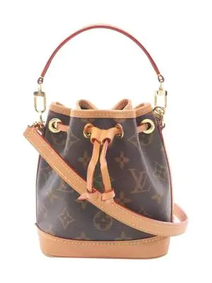 LOUIS VUITTON 2021-2026 Monogram Nano Noe Bucket Bag - Brown