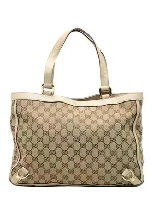 Gucci Gg Canvas Abbey D-ring Tote - Brown