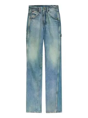 MAISON MARGIELA Button-fastening Straight-leg Jeans - Blue