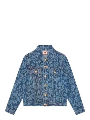 ICECREAM Logo-appliqué Denim Jacket - Blue