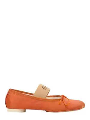 MAISON MARGIELA Anatomic Numeric Bow-detail Ballerina Flats - Orange