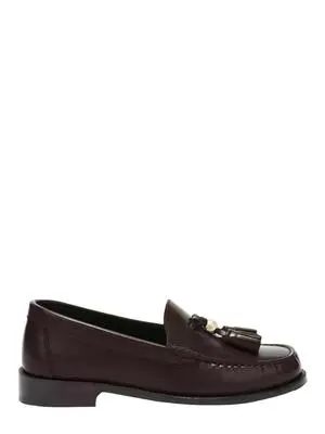Furla Brushed Fringe Loafers - Brown