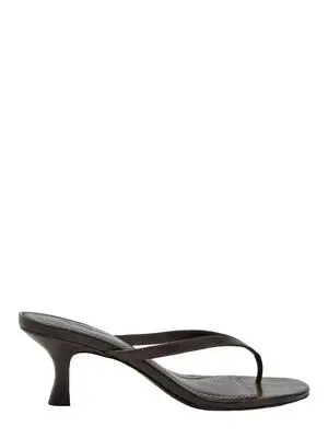 Staud Freja Thong-strap Sandals - Brown