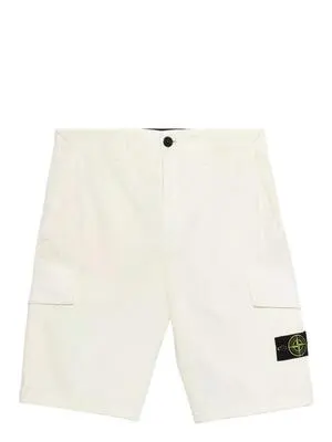 Stone Island Cotton Cargo Shorts - Neutrals
