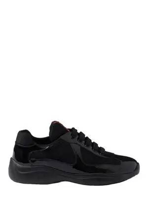 Prada America's Cup Biker Fabric Sneakers - Black