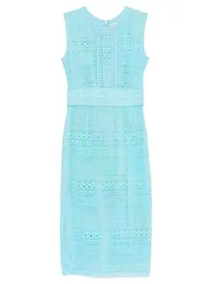 ERMANNO FIRENZE Lace Belt Dress - Blue