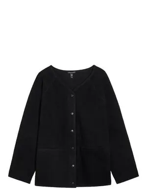 Eileen Fisher Snap-button Jacket - Black