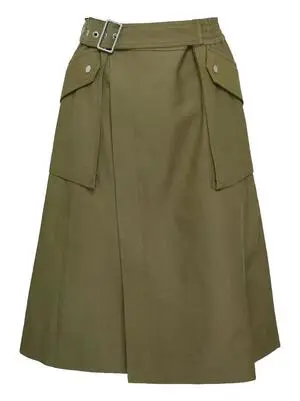3.1 Phillip Lim Utility Wrap Midi Skirt - Green