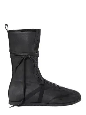 ANN DEMEULEMEESTER High-top Boxing Boots - Black