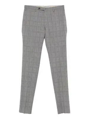 Incotex Check Trousers - Grey