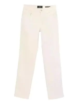 7 For All Mankind Buttoned Jeans - Neutrals