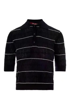 Max Mara Striped Knitted Sweater - Blue