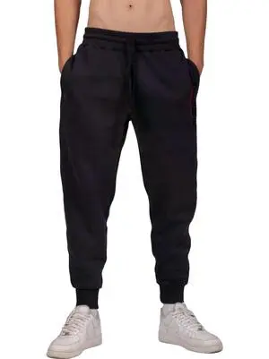 PODHIO Drawstring Cuffed Trousers - Black