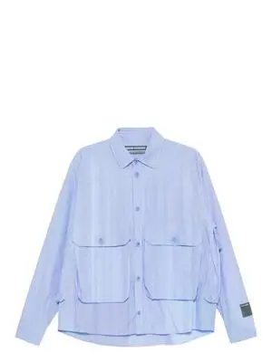 Reese Cooper Striped Cotton Shirt - Blue