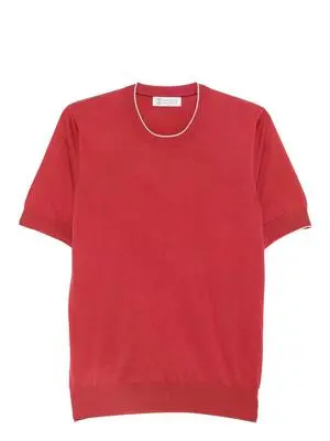 Brunello Cucinelli Crew-neck T-shirt - Red