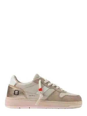 D.a.t.e. Panelled Leather Sneakers - Neutrals
