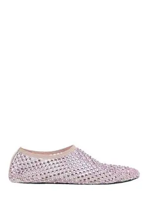 STRATEGIA SHOES Mesh Embellished Ballet Flats - Pink